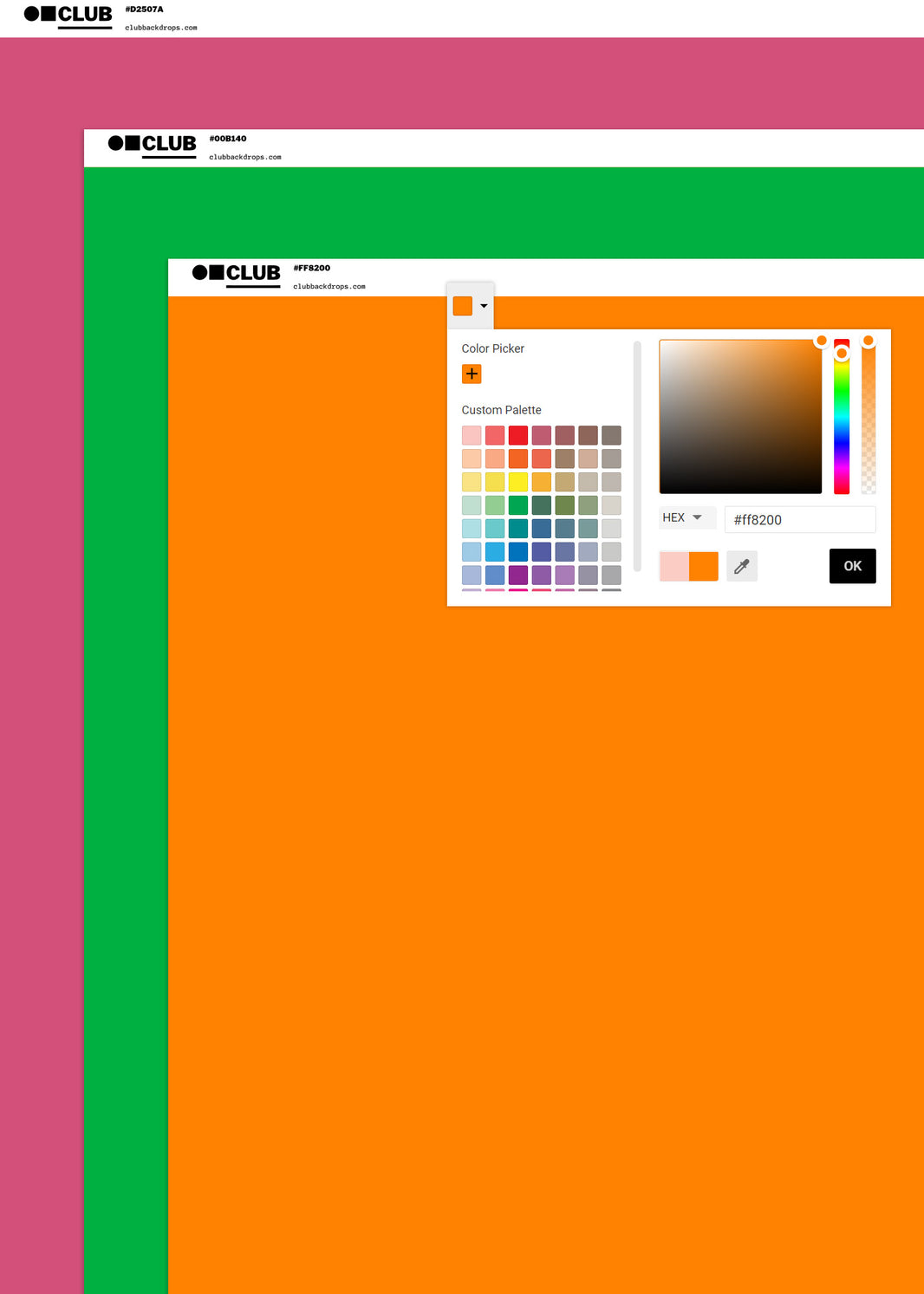 Club Backdrops | Pro Photography Backdrops | UK Made