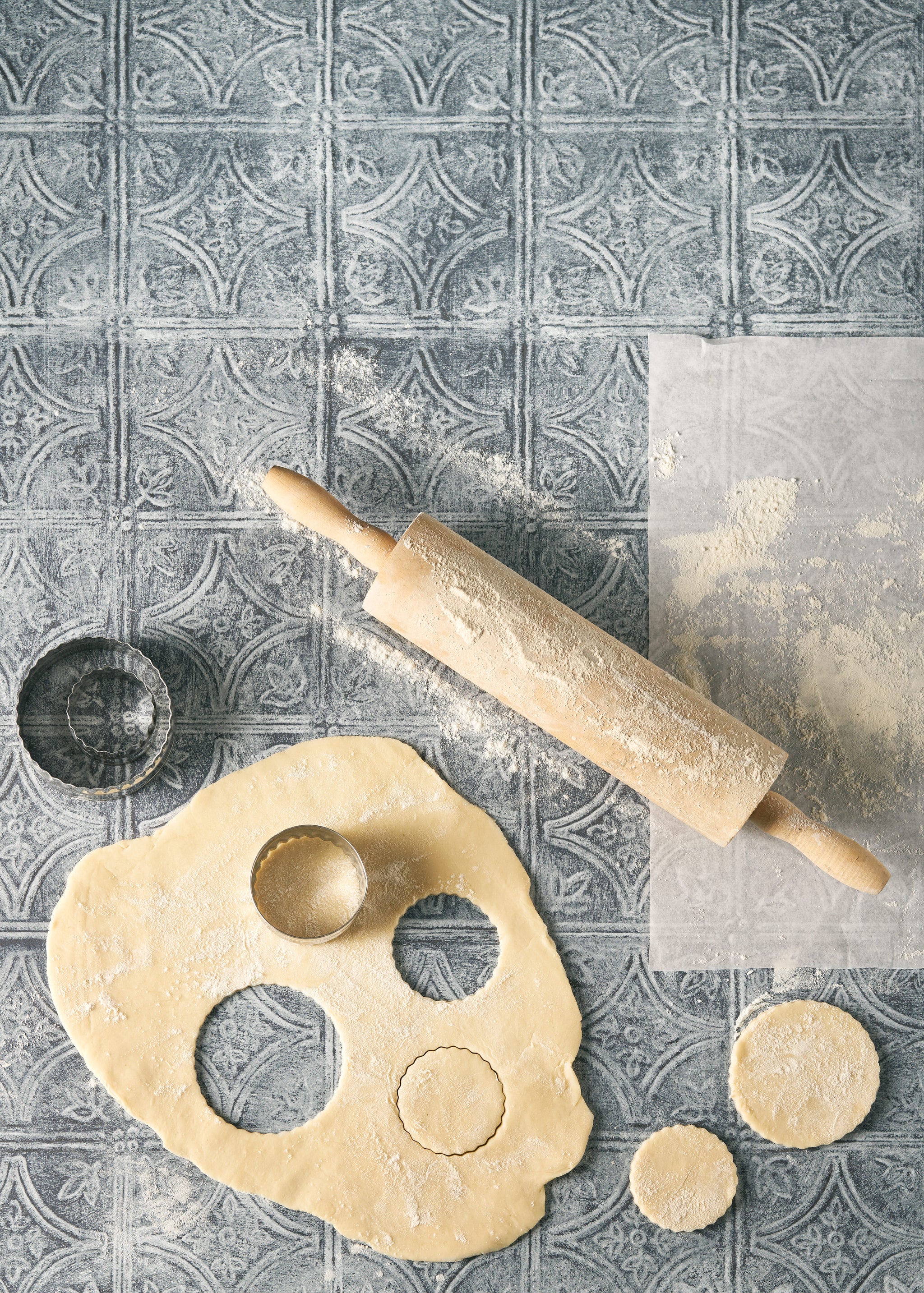 Pressed Tin Vinyl Backdrop for Product & Food Photography – Club Backdrops